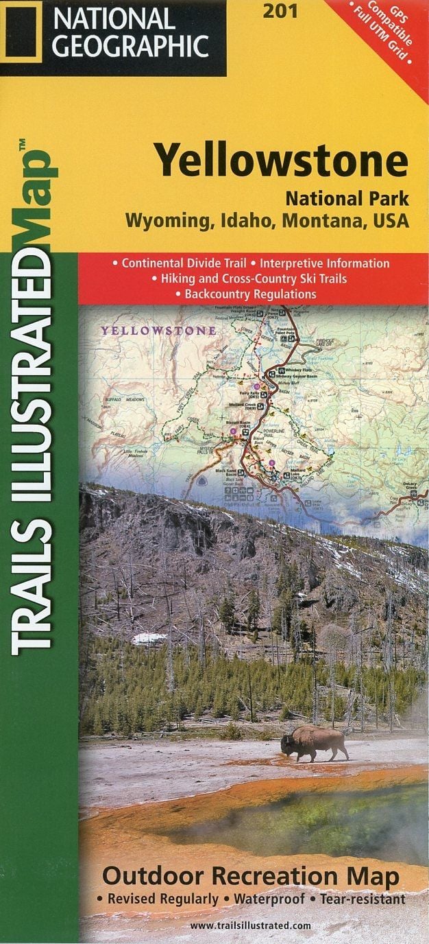 'Yellowstone National Park Map' von 'National Geographic Maps' - 'Karte ...