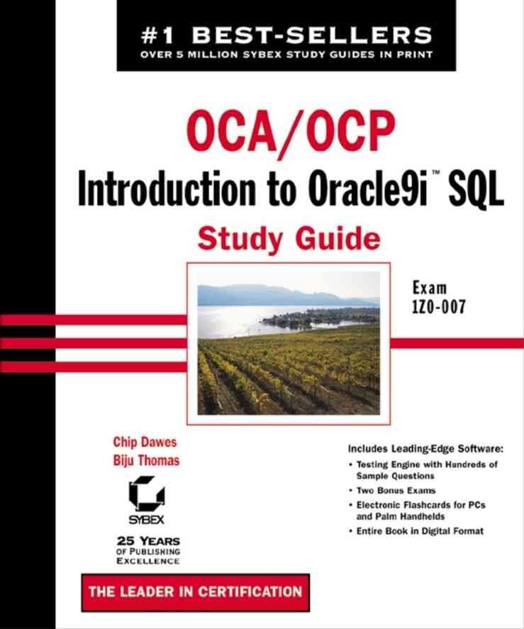 'OCA/OCP: Introduction to Oracle9i SQL Study Guide' von 'Chip Dawes' - 'Gebundene Ausgabe ...