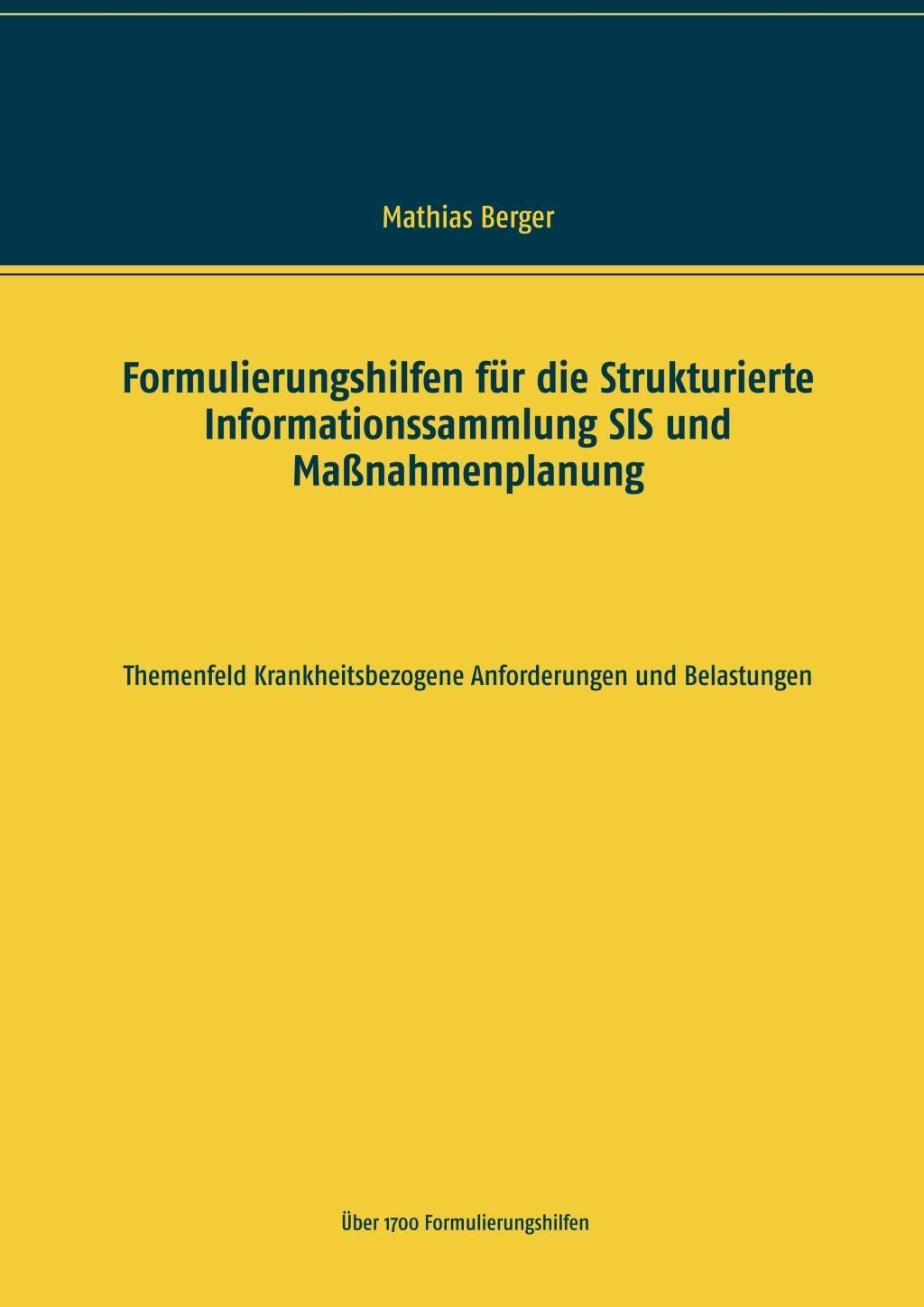 'Formulierungshilfen für die Strukturierte Informationssammlung SIS und ...