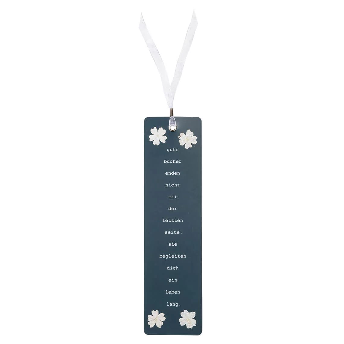 HOME OFFICE Blumenlesezeichen blau, gute B cher 5x19cm - Lesezeichen - 4045289153906 | Thalia