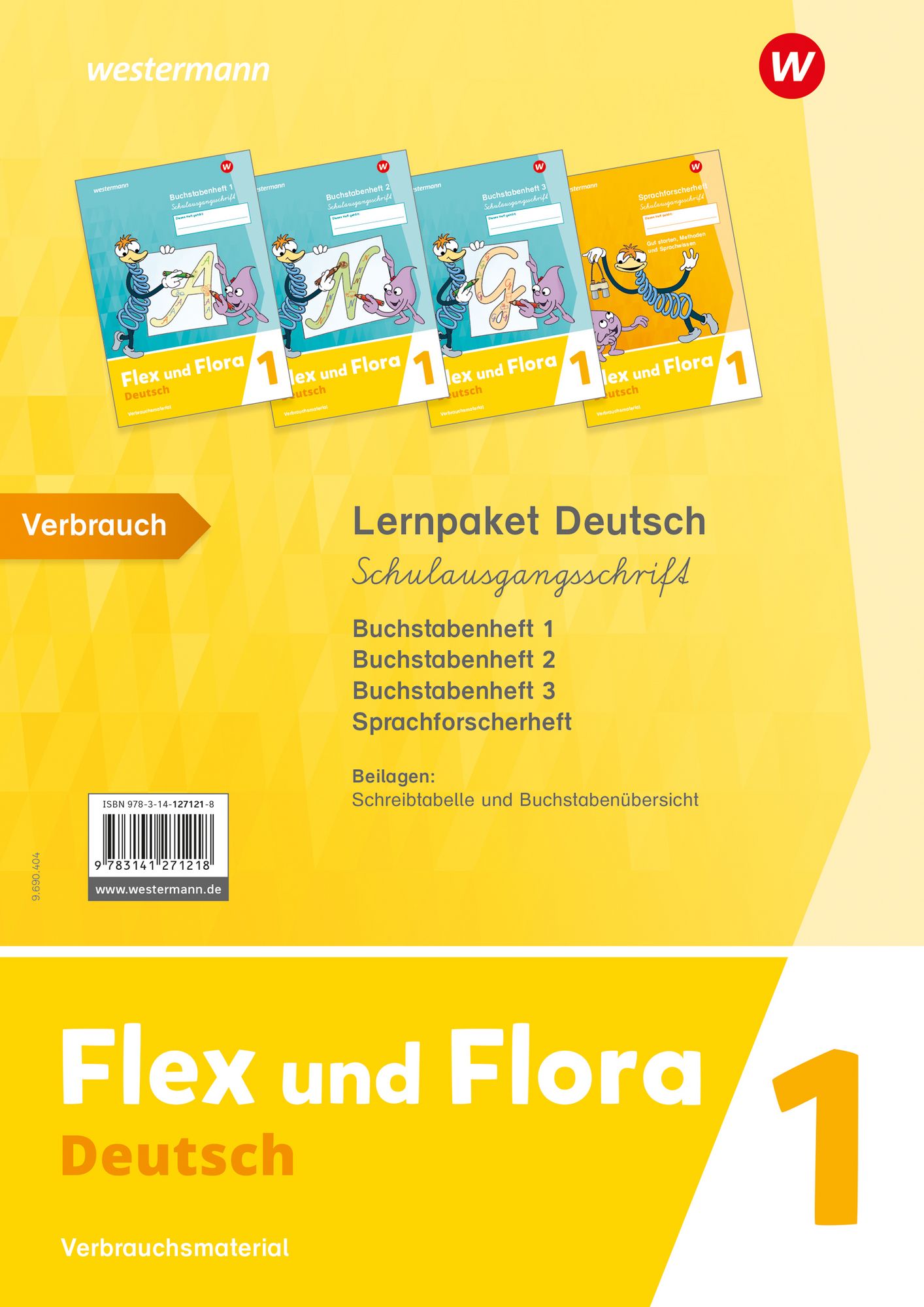 Flex und Flora. Lernpaket Deutsch 1 (Schulausgangsschrift) Verbrauchsmaterial - Deutsch ...