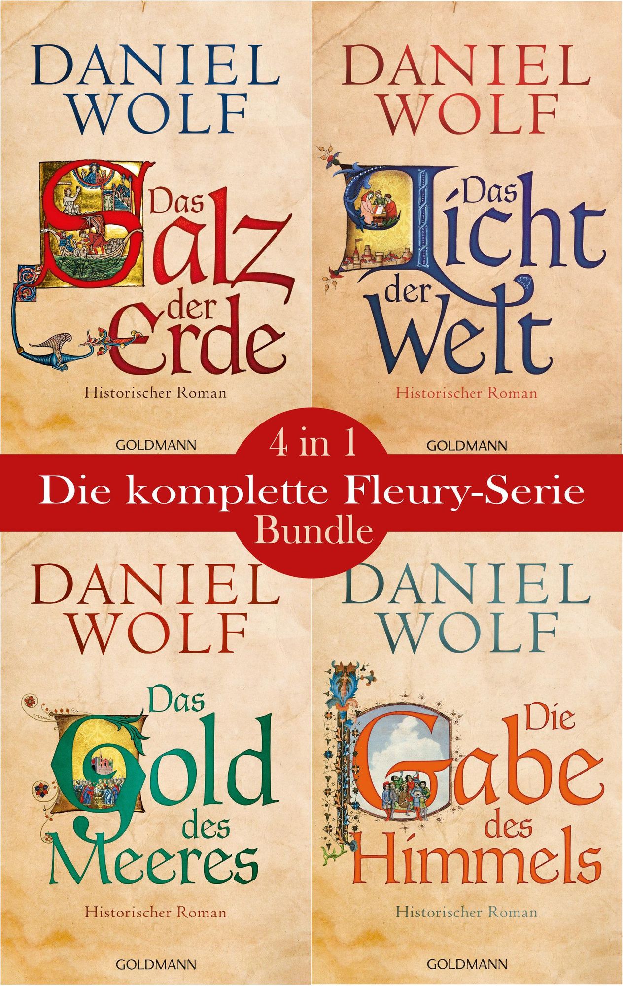 'Die Fleury-Serie: Das Salz der Erde / Das Licht der Welt / Das Gold des Meeres / Die Gabe des ...
