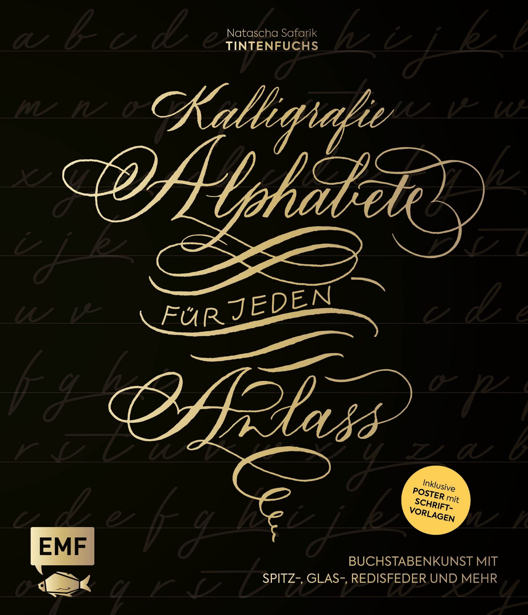 Kalligrafie Hoofdletter A 4PCS Deutsche Kalligraphie Große,Magisches