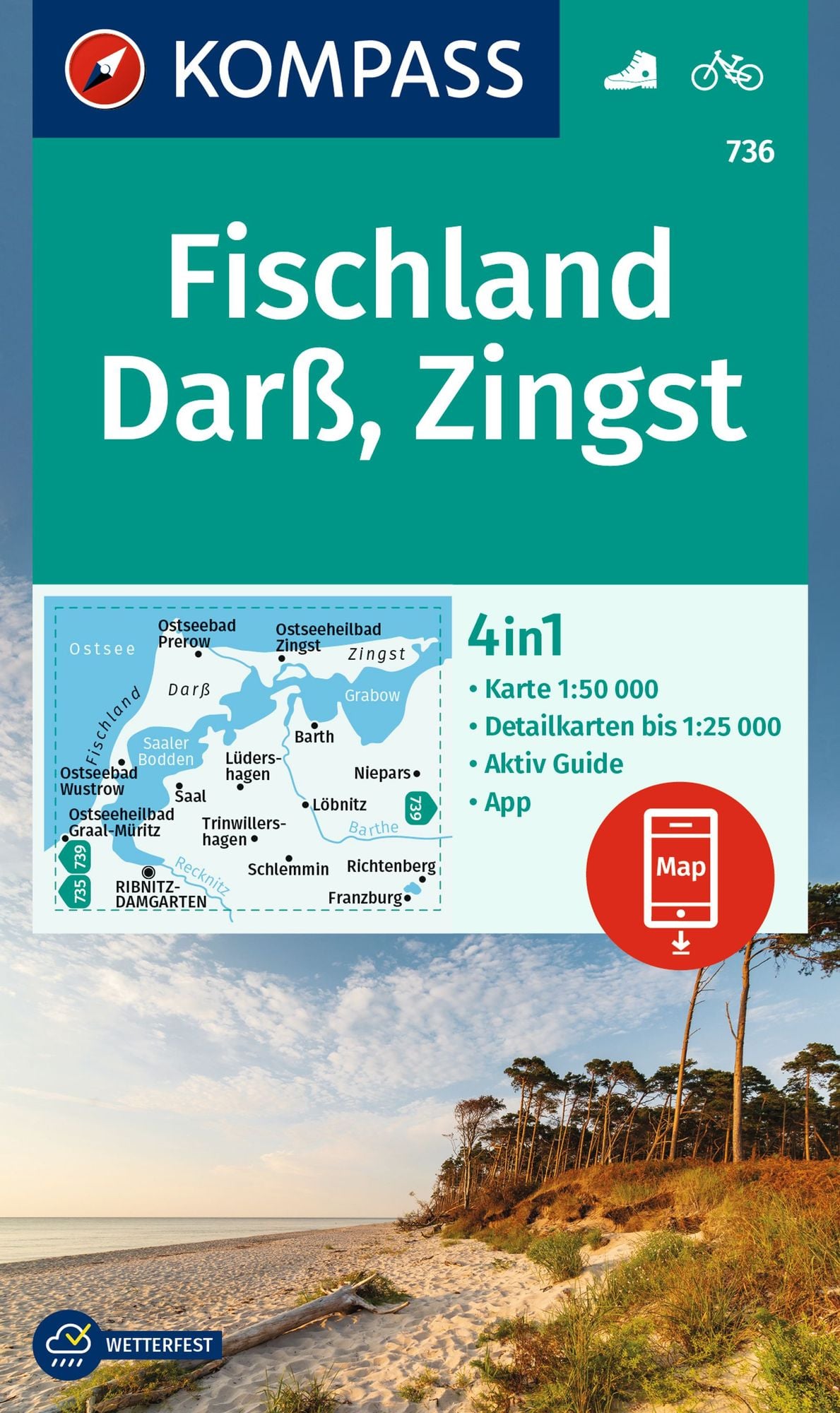 Fischland Darãÿ Zingst Karte