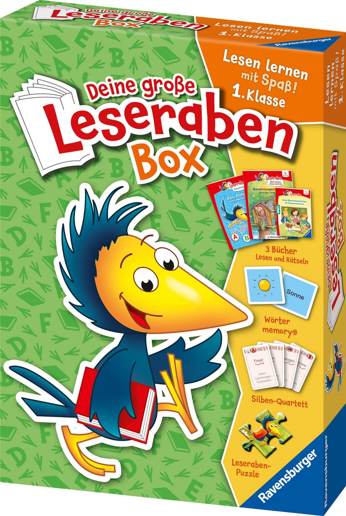 "Deine große Leseraben-Box - lesen lernen mit Spaß 1. Klasse ...