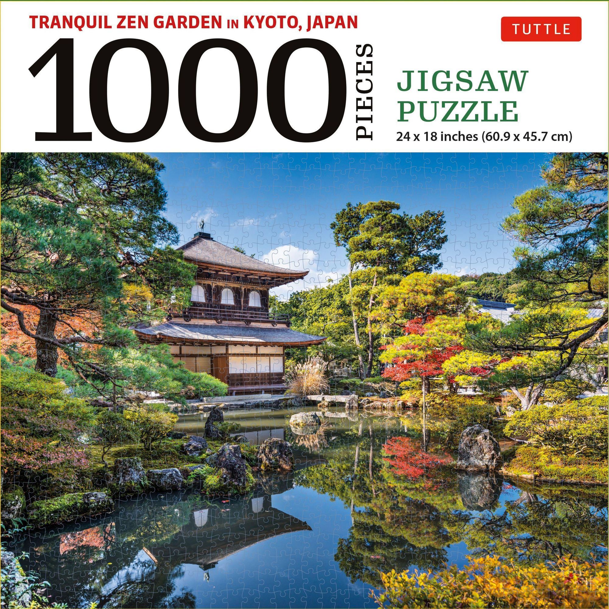Tranquil Zen Garden in Kyoto Japan- 1000 Piece Jigsaw Puzzle ...