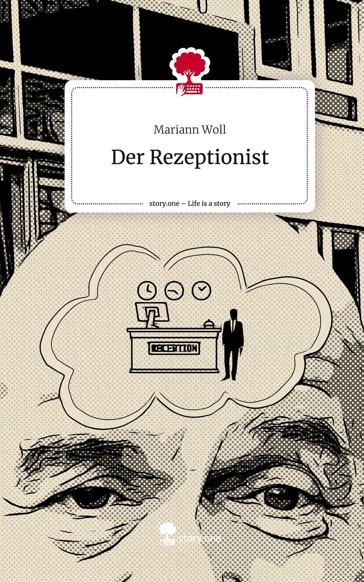 Cartoon Zur Hotelrezeption