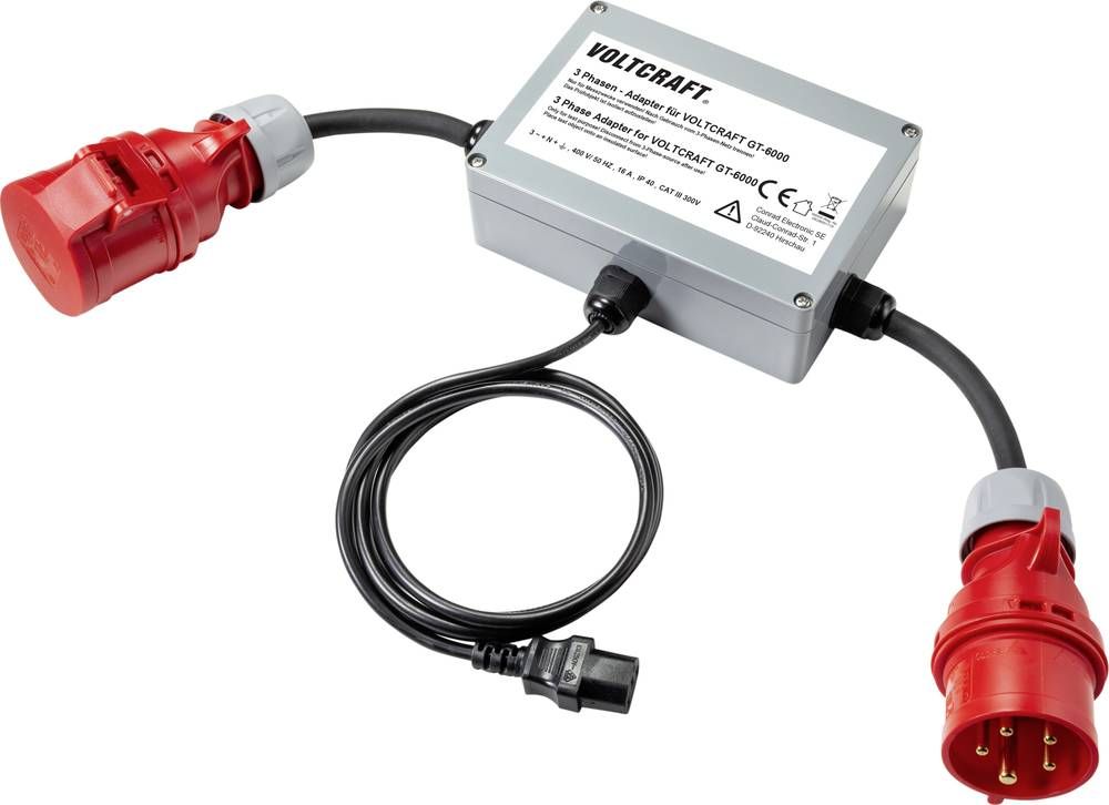 VOLTCRAFT VC GT 6001 16A Messadapter Messadapter 3-phasig CEE 16A 1St ...