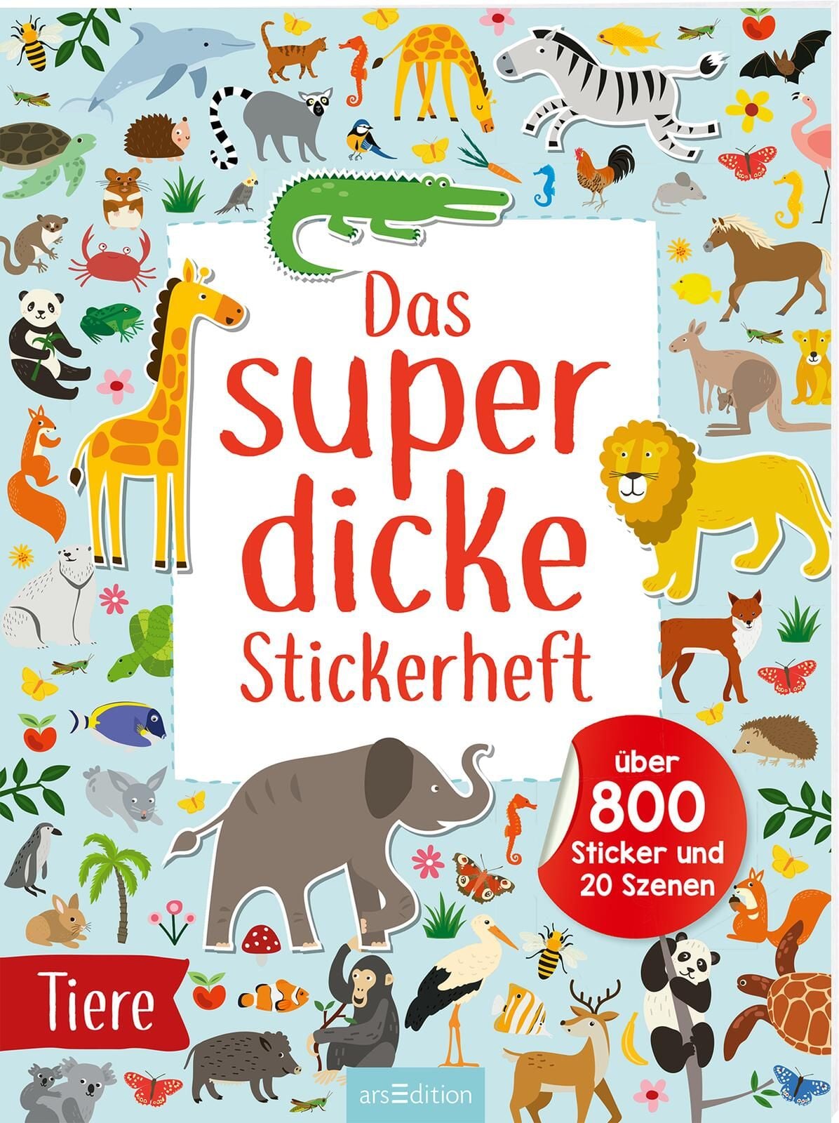 "Das superdicke Stickerheft – Tiere" online kaufen