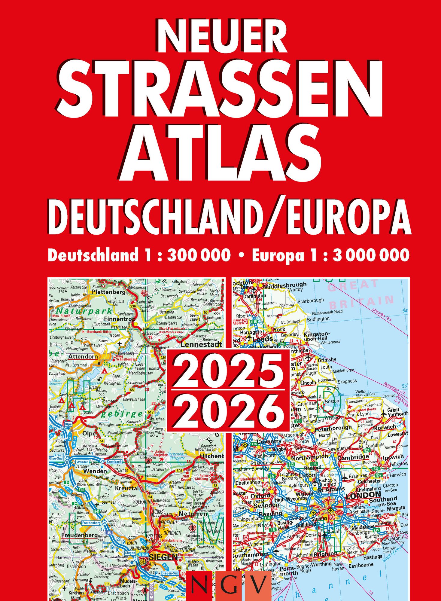 "Neuer Straßenatlas Deutschland/Europa 2025/2026" online kaufen | Thalia