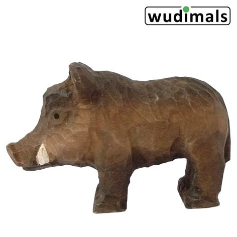'Wudimals A040717 - Wildschwein, Wild Boar, handgeschnitzt aus Holz ...