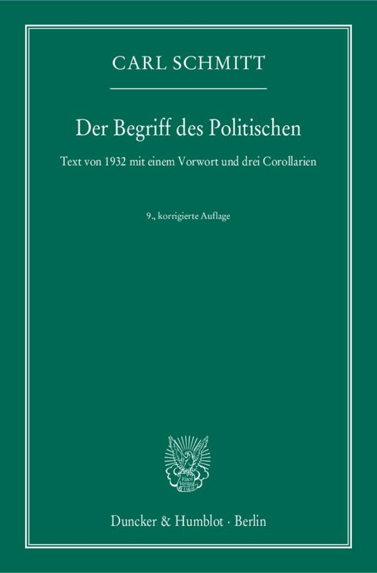 "Der Begriff des Politischen." online kaufen