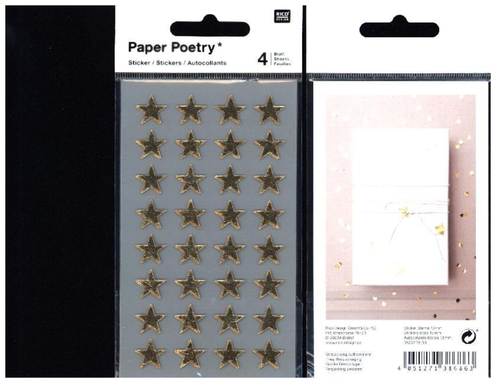 Sticker Sterne, gold, 13 mm - Sticker - 4051271386863 | Thalia