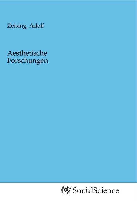 'Aesthetische Forschungen' von '' - Buch - '978-3-96882-118-4'
