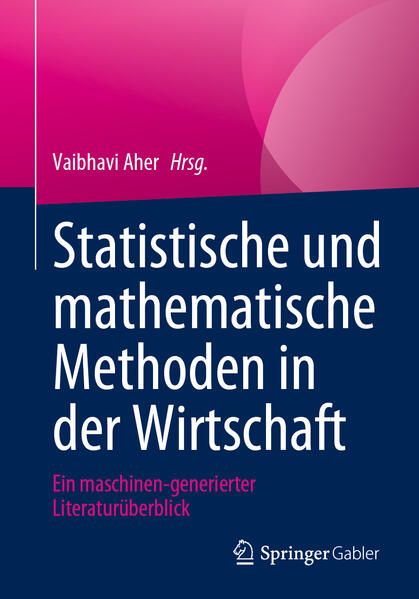 'Statistische und mathematische Methoden in der Wirtschaft' von 'Vaibhavi Aher' - Buch - '978-3 ...