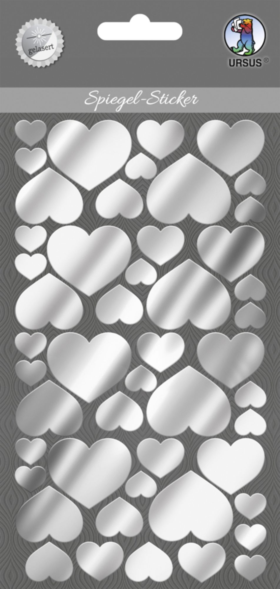 URSUS Dekorationsartikel Spiegel-Sticker, Herzen - Sticker ...