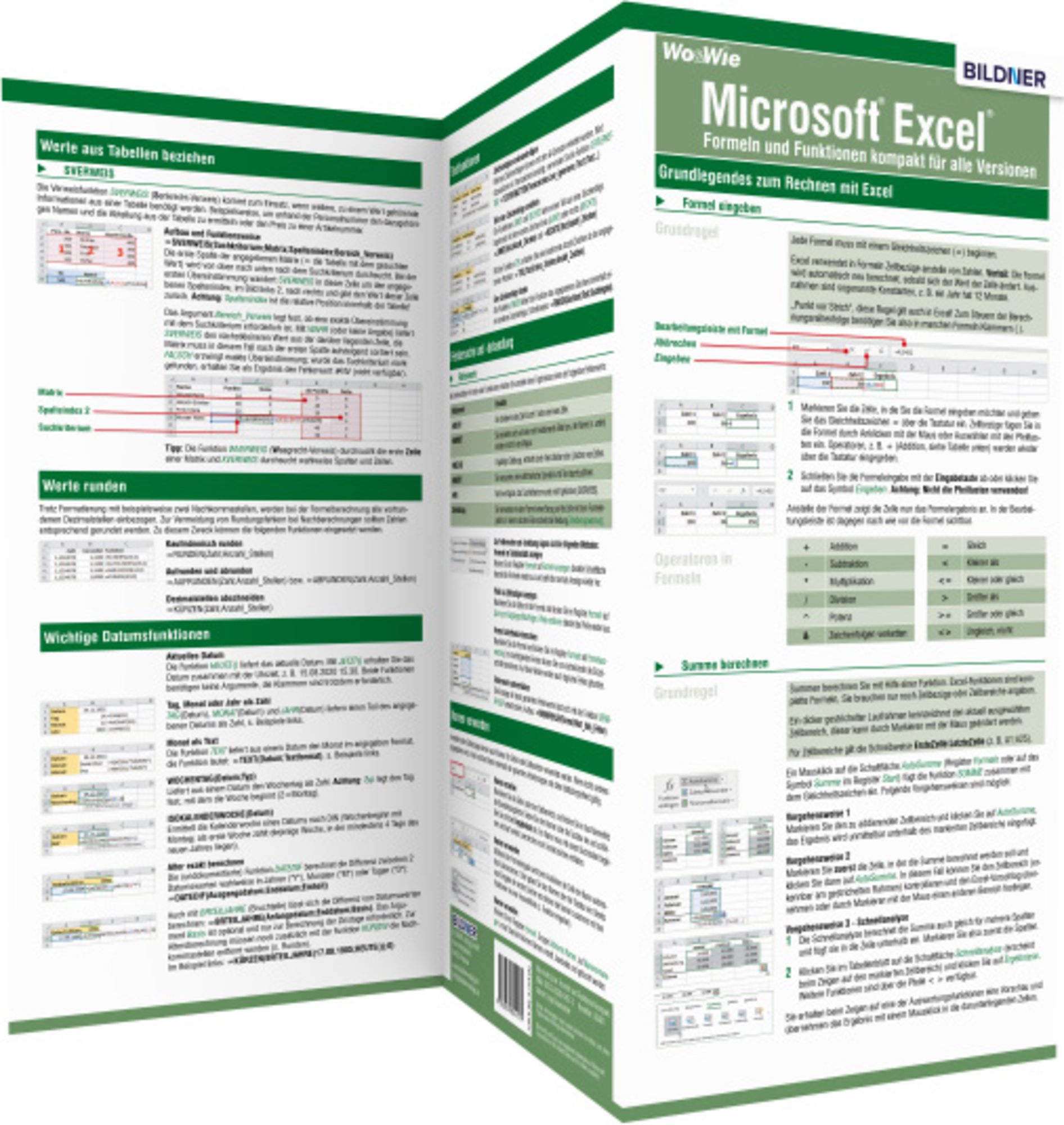 "Microsoft Excel – Formeln und Funktionen kompakt für alle Versionen ...
