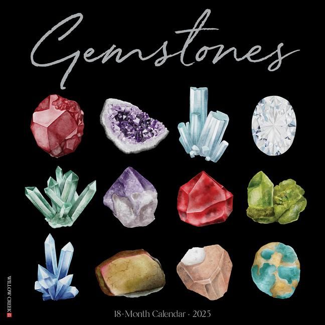 'Gemstones 2025 12 X 12 Wall Calendar' - 'Bücher'