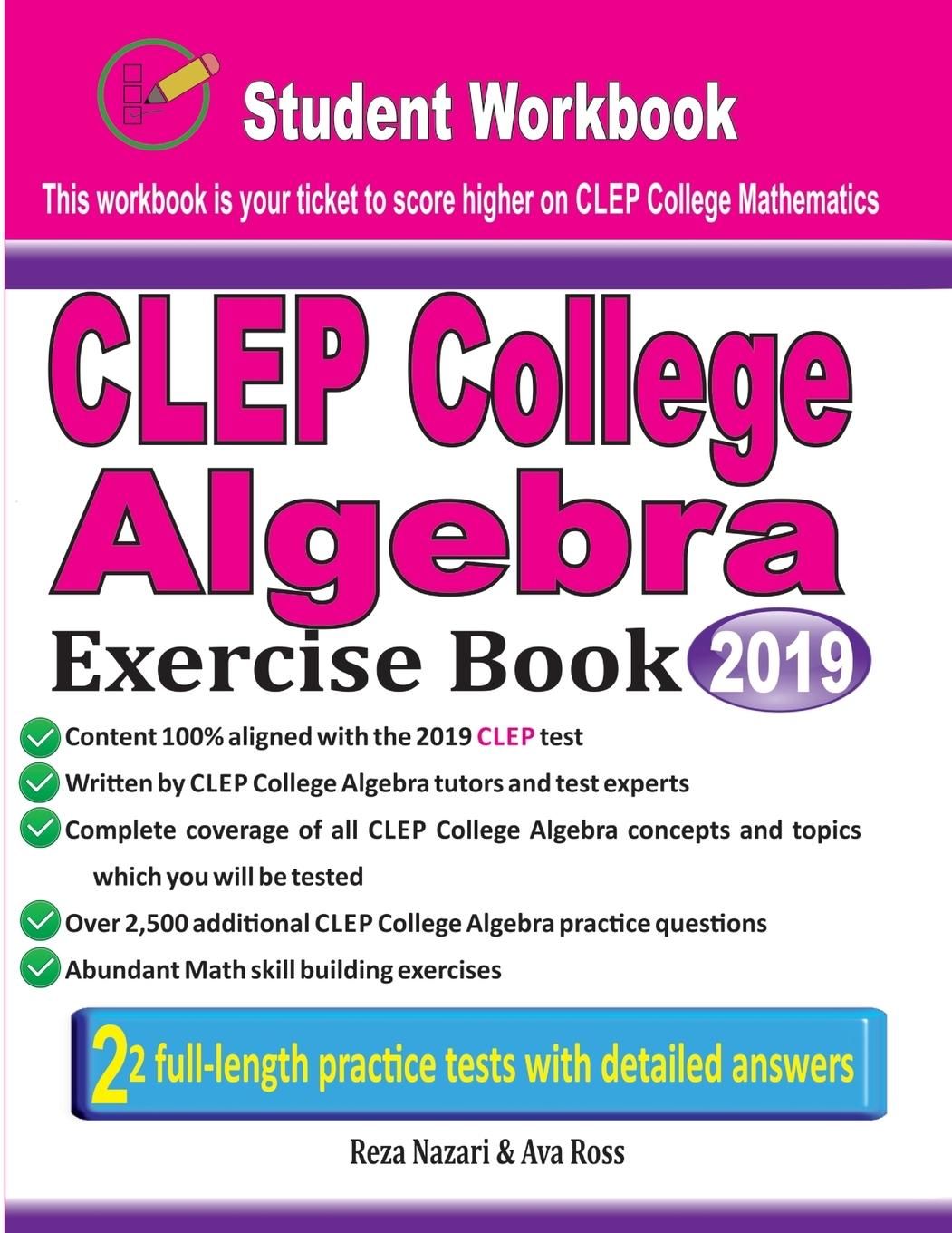 'CLEP College Algebra Exercise Book' - 'Mathematik' Schulbuch - '978-1 ...