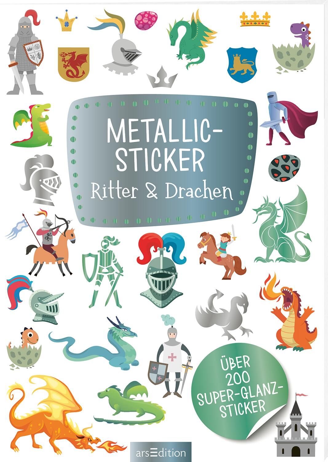 Metallic-Sticker - Ritter & Drachen - Sticker - 4014489129820 | Thalia