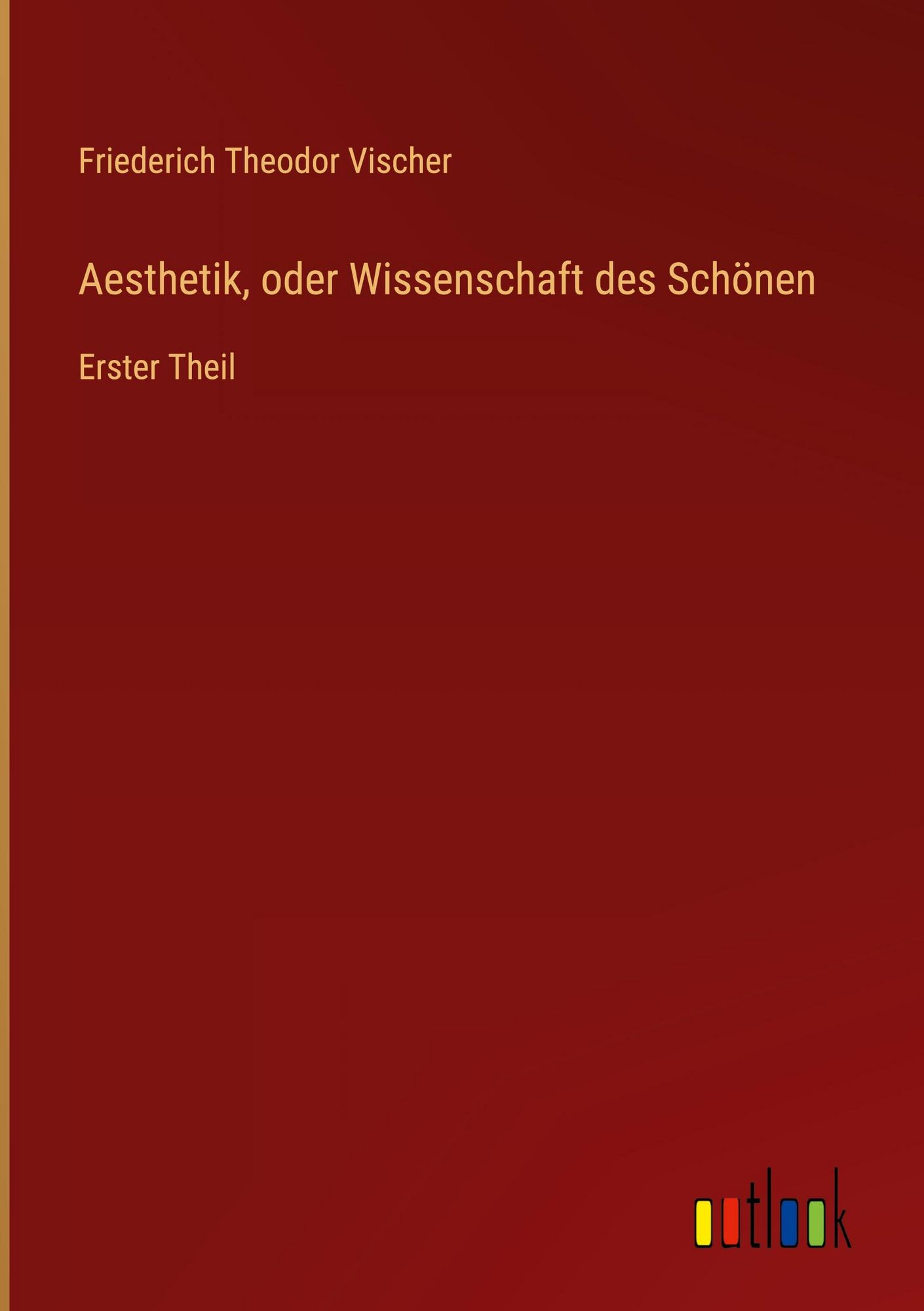 "Aesthetik, oder Wissenschaft des Schönen" online kaufen