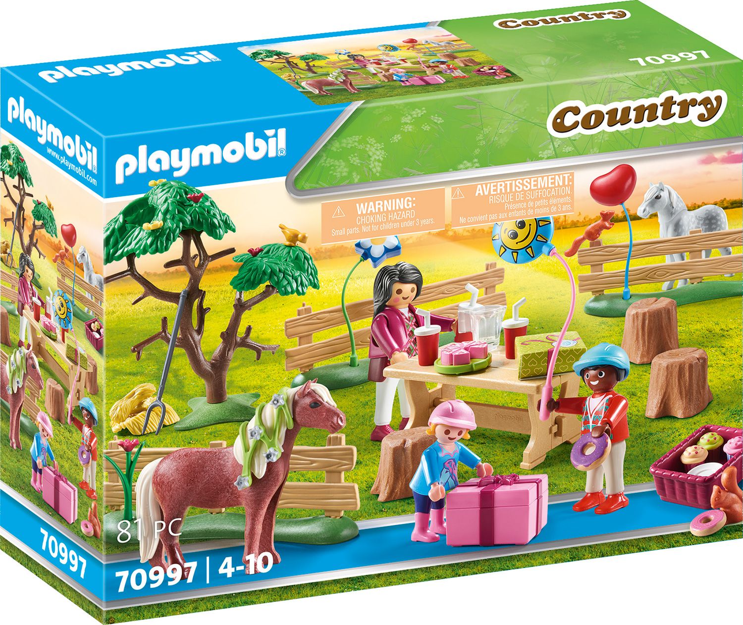 Konzervat v Jelk pes Egy nis g Playmobil Geburtstagsparty Sikkaszt 