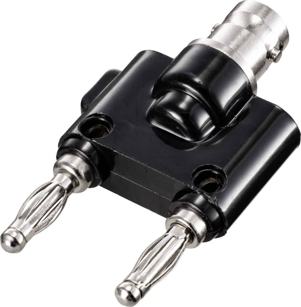 TRU COMPONENTS Adapterstecker BNC-Buchse - Lamellenstecker 4mm gerade Schwarz online bestellen ...