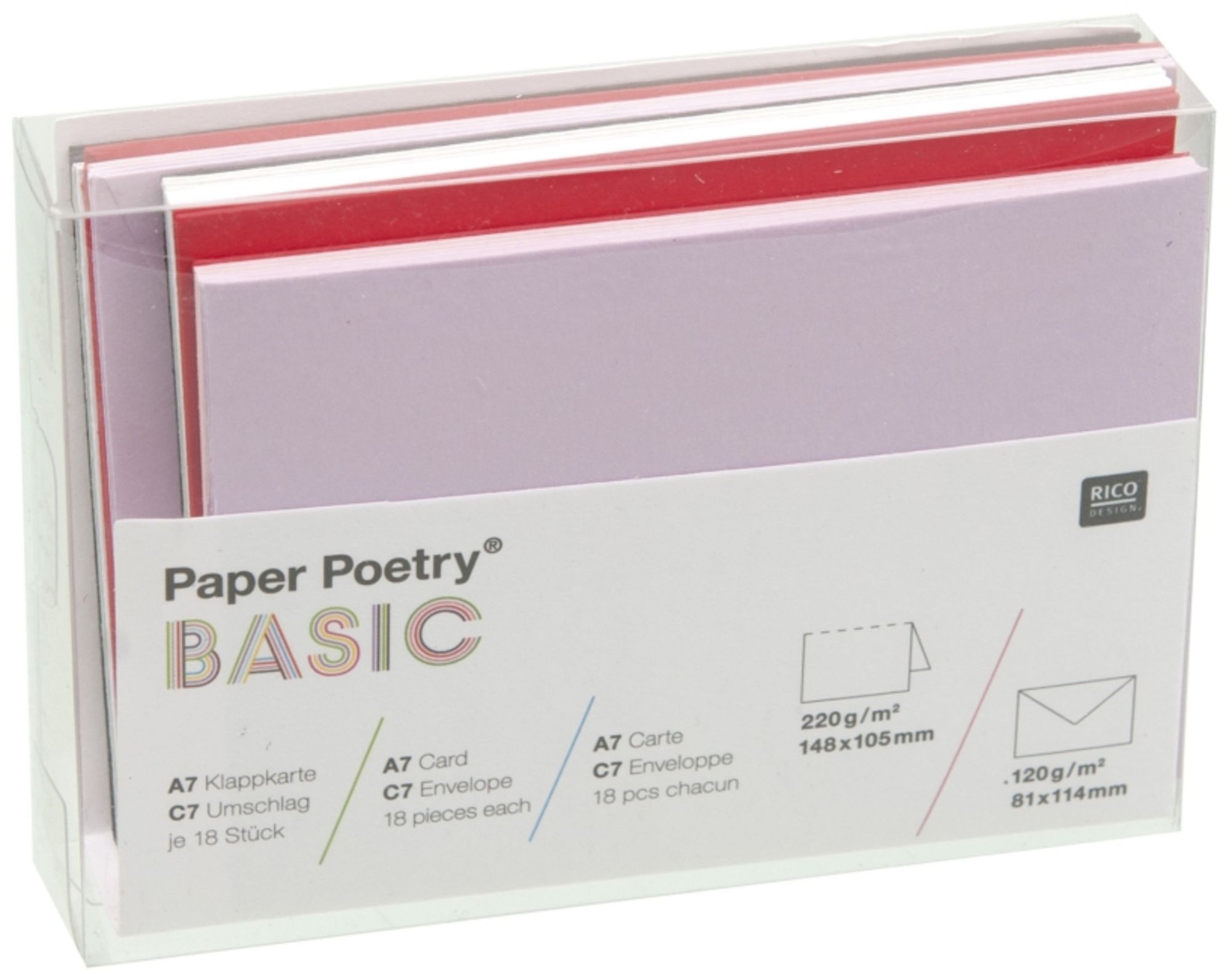 Kartenset Basic Made By Me C7 - Grußkarten - 4051271087449 | Thalia