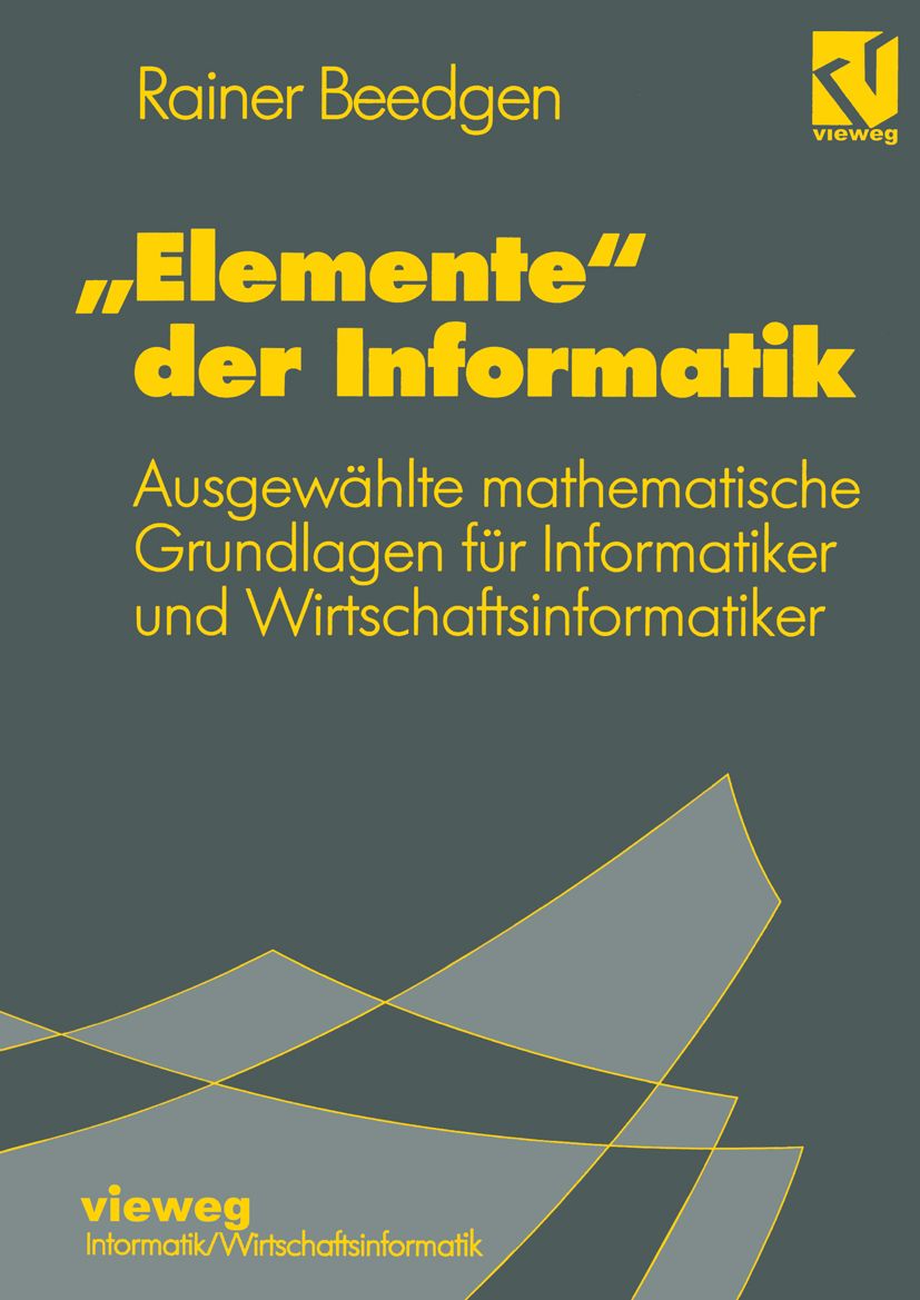 Elemente“ der Informatik' von 'Rainer Beedgen' - Buch - '978-3-528-05237-9'