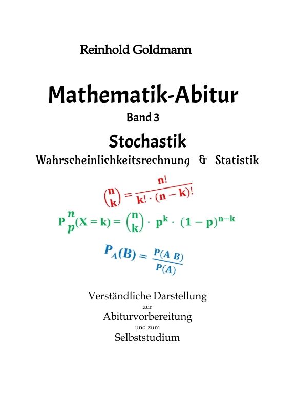 Mathematik-Abitur Band 3 von Reinhold Goldmann - Buch | Thalia