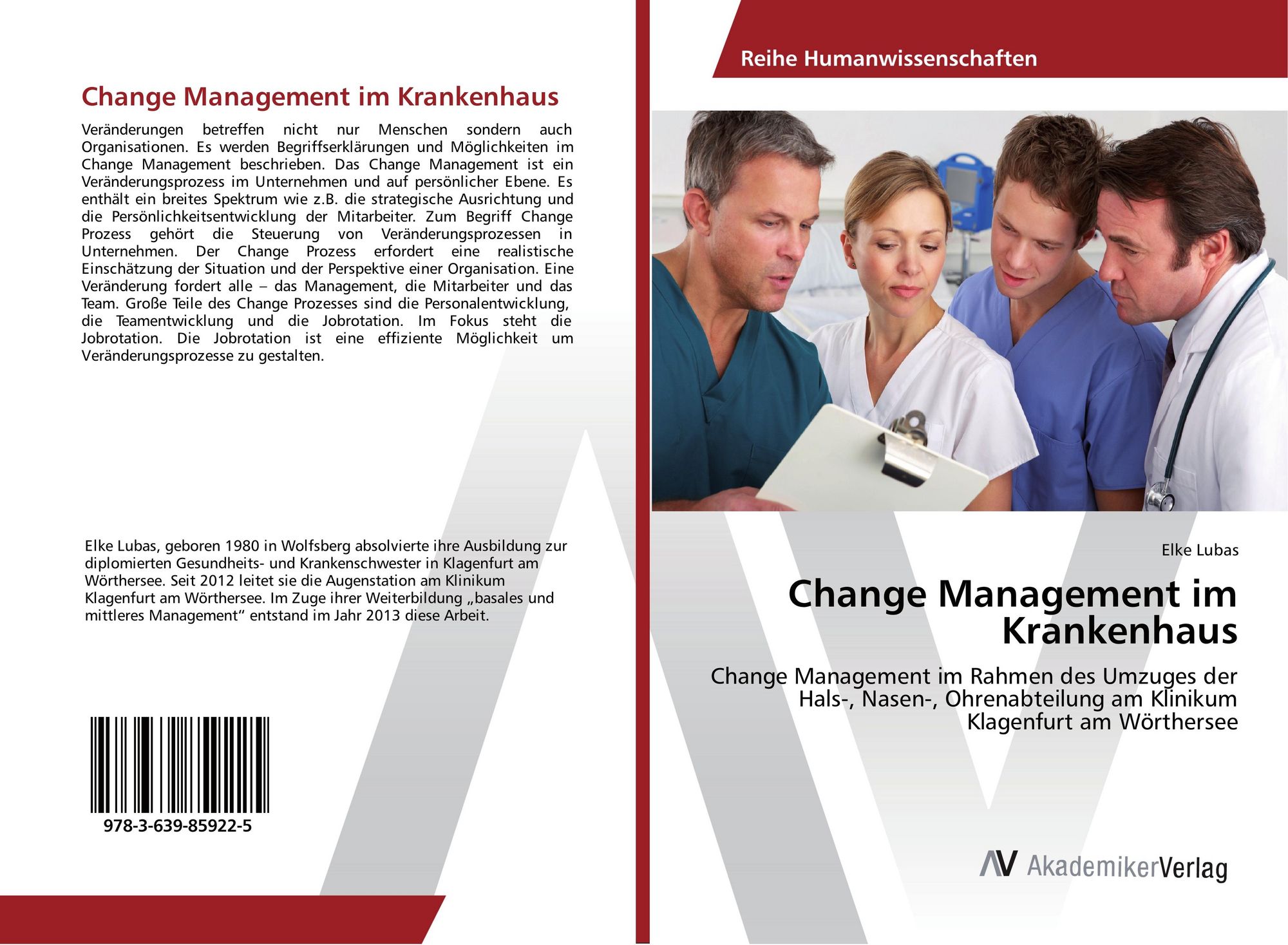 'Change Management im Krankenhaus' von 'Elke Lubas' - Buch - '978-3-639 ...