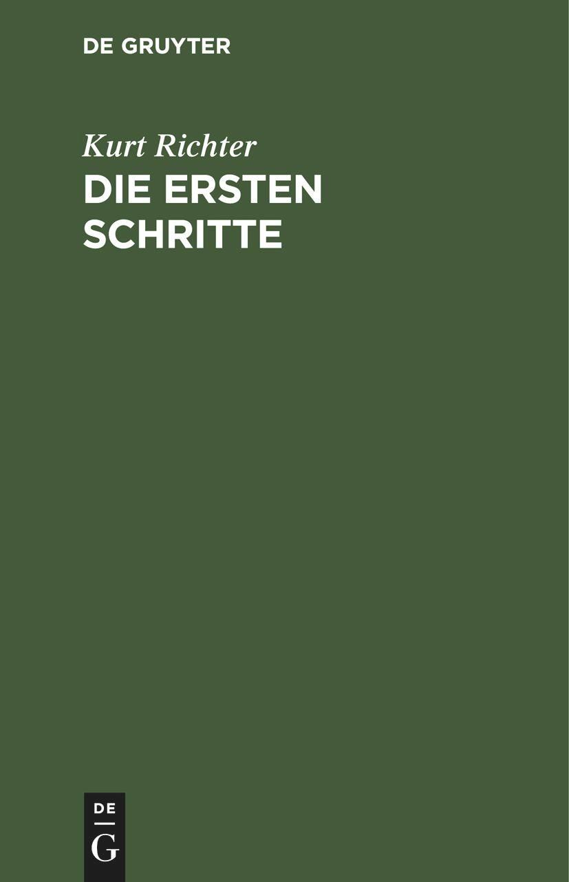 "Die ersten Schritte" online kaufen