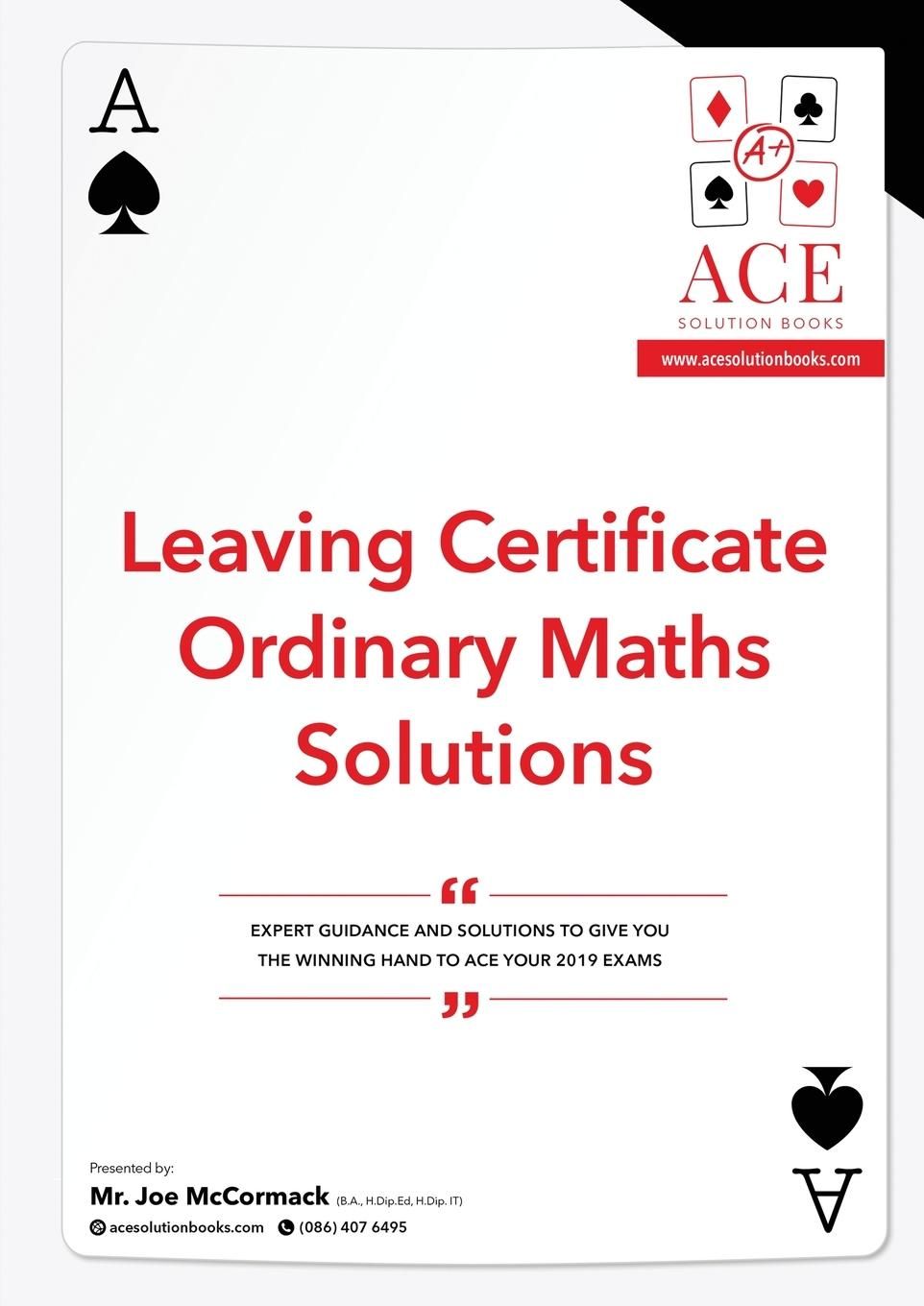 Leaving Certificate Ordinary Maths Solutions 2018/2019 - Nach Schulform ...