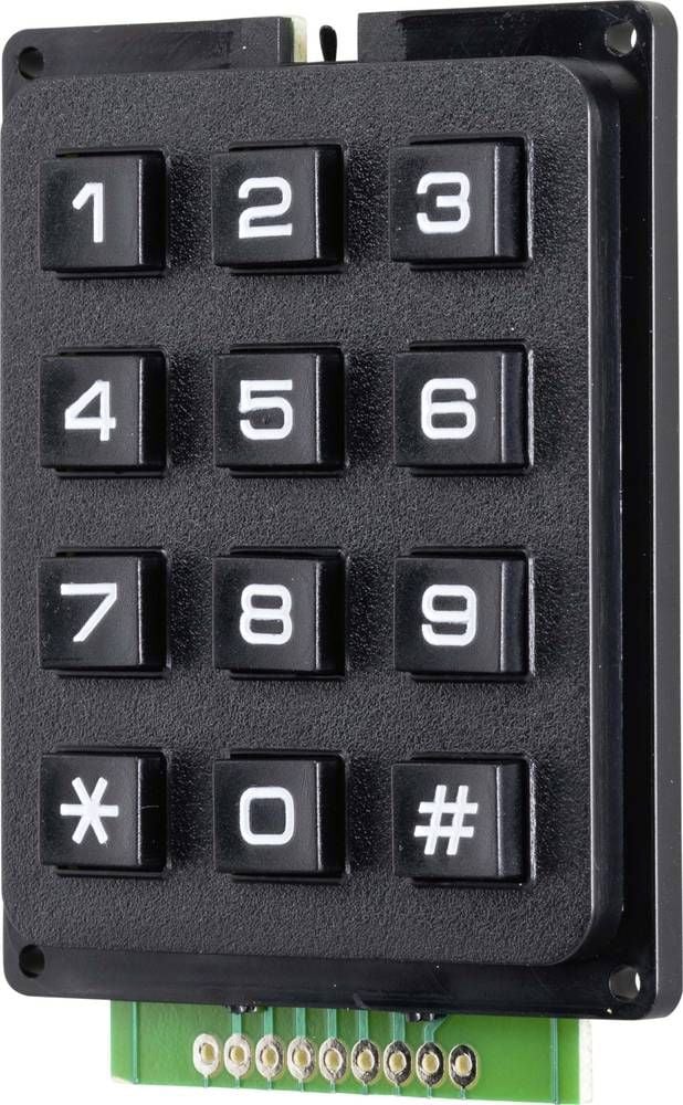 'TRU COMPONENTS Drucktastenfeld Tastenfeld Matrix 3 x 4 1St. online ...