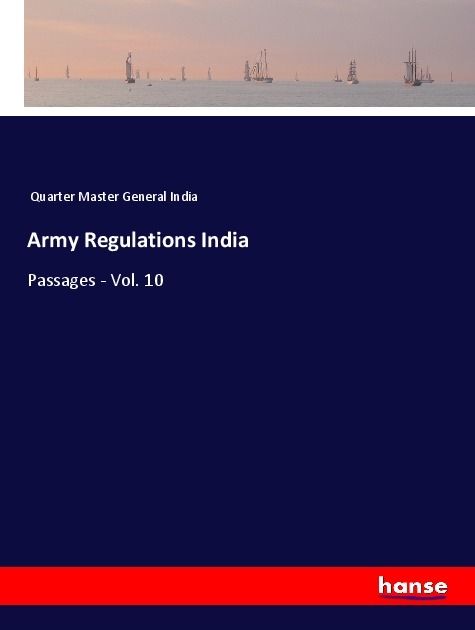 Army Regulations India von Quarter Master General India - Buch | Thalia
