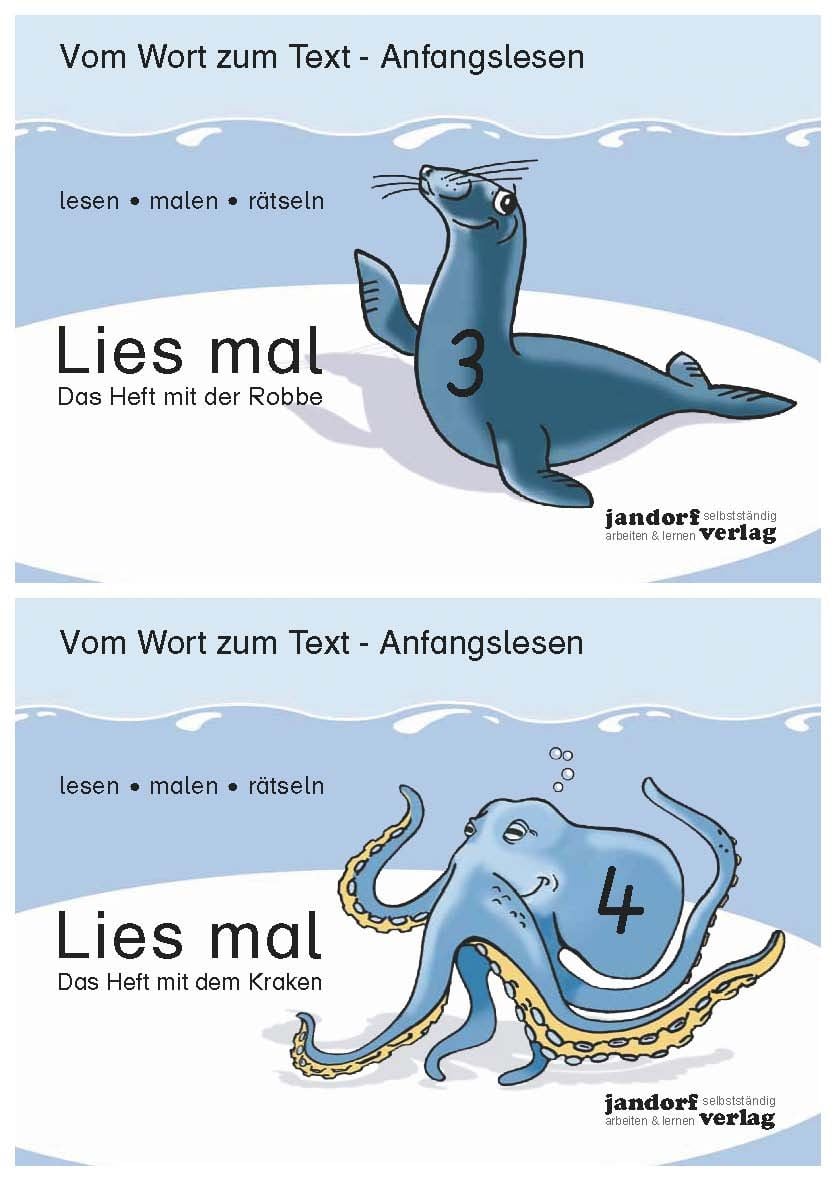 Lies mal - Die Hefte Band 3 und Band 4 im Paket (Robbe und Krake ...