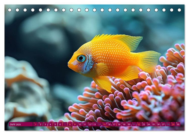 "Tierkinder der Meere - entdecke ihre Welt (Tischkalender 2025 DIN A5 ...