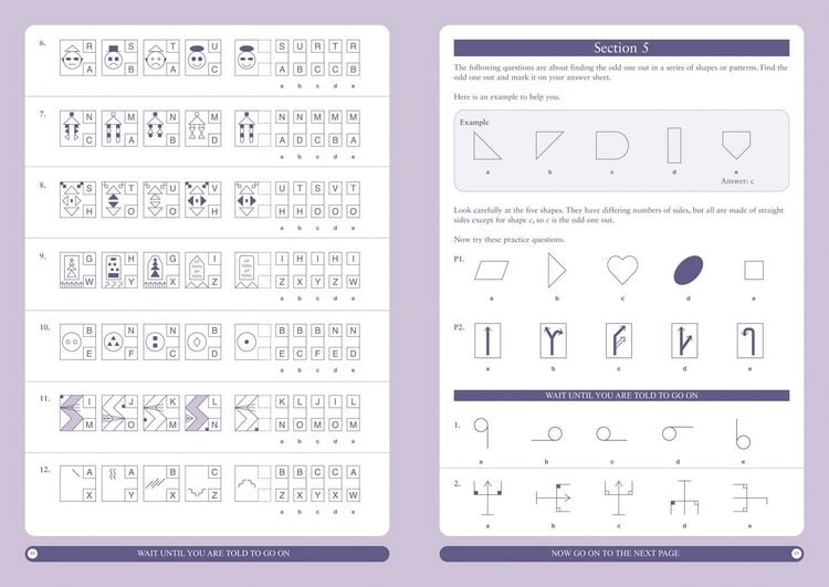 11+ Non-Verbal Reasoning Practice Papers Book 1 - Schule & Lernen ...