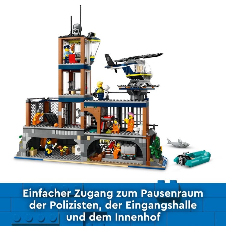 LEGO City Polizeistation auf der Gefängnisinsel, Polizei Spielzeug ...