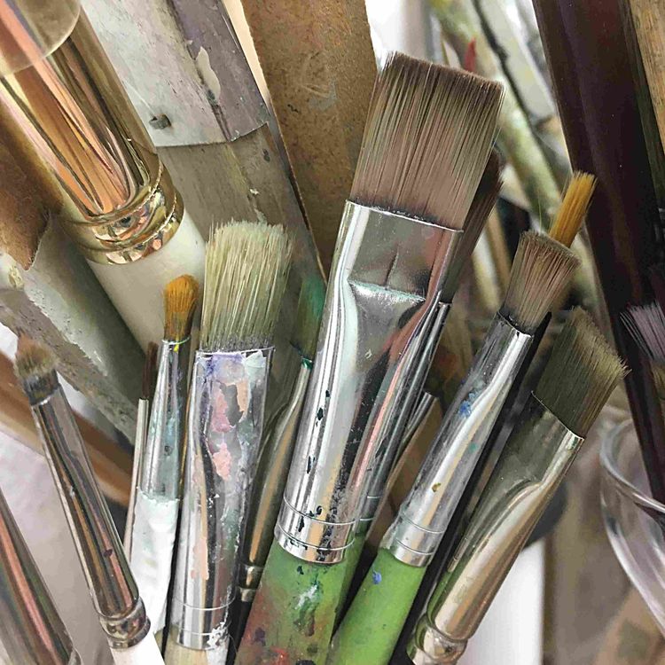 Da Vinci Pinsel Fit für Schule und Hobby, elastische Synthetik, grün ...