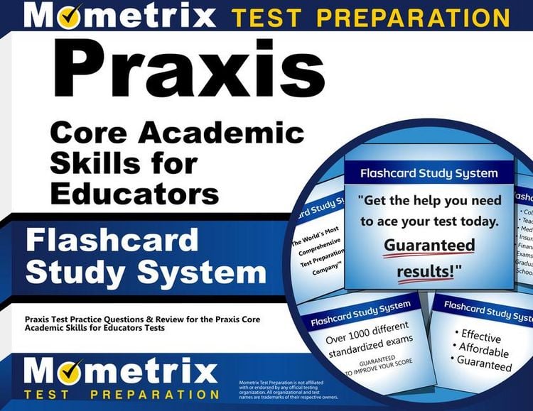 Praxis Core Academic Skills for Educators Exam Flashcard Study System ...
