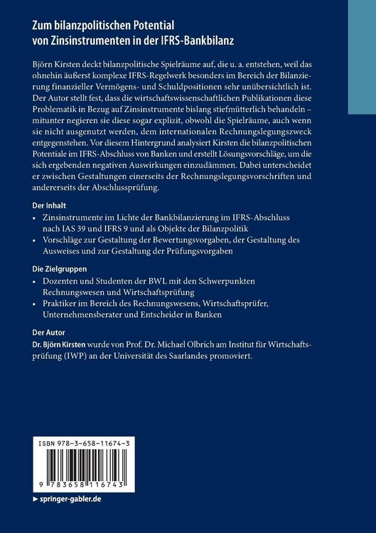 "Zum bilanzpolitischen Potential von Zinsinstrumenten in der IFRS ...