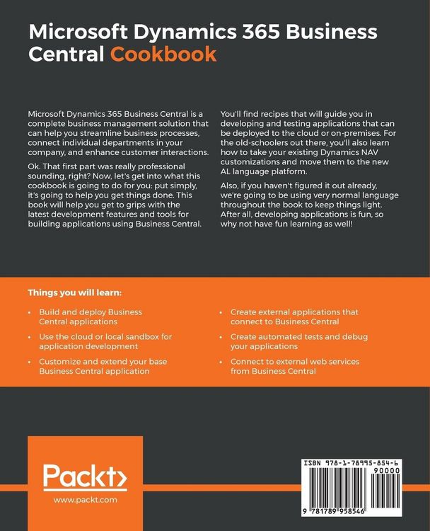 "Microsoft Dynamics 365 Business Central Cookbook" auf Englisch kaufen