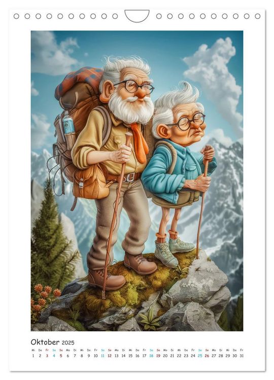 "Rentner? Von wegen (Wandkalender 2025 DIN A4 hoch), CALVENDO ...