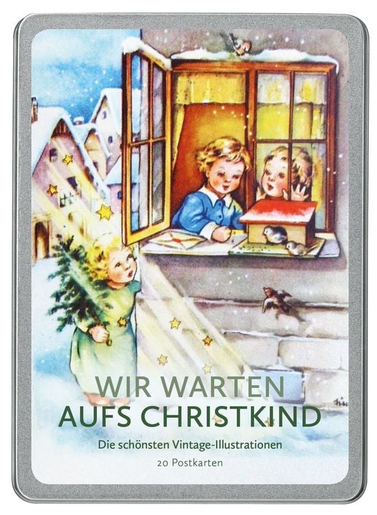 "Wir warten aufs Christkind Postkarte VE 20" online kaufen