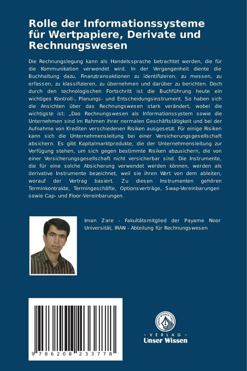 "Rolle der Informationssysteme für Wertpapiere, Derivate und ...