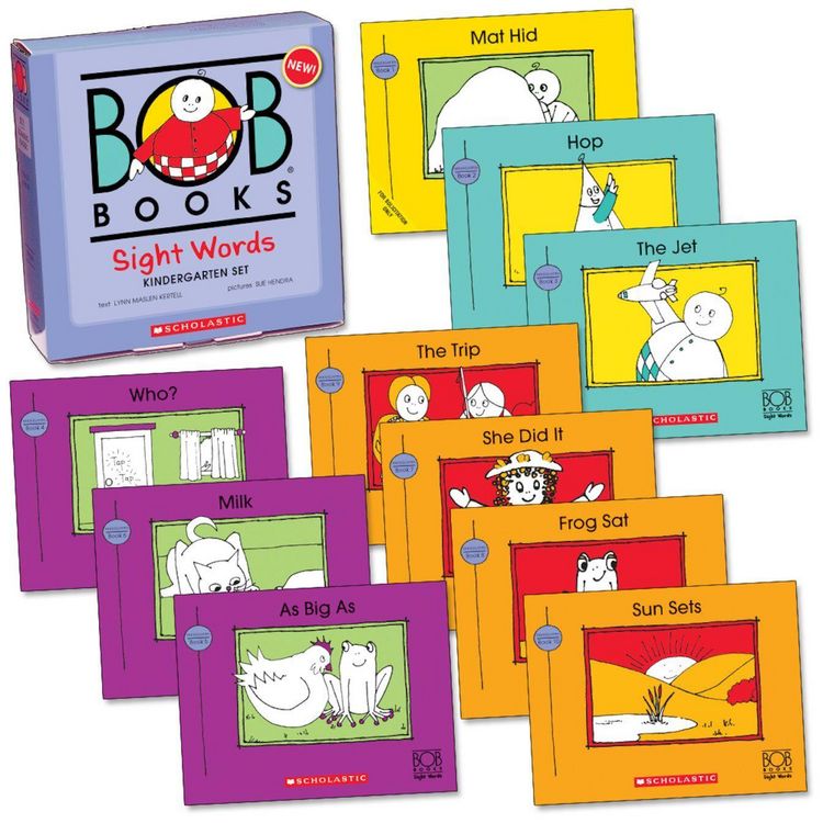 Bob Books - Sight Words Kindergarten Box Set Decodable Phonics Books ...