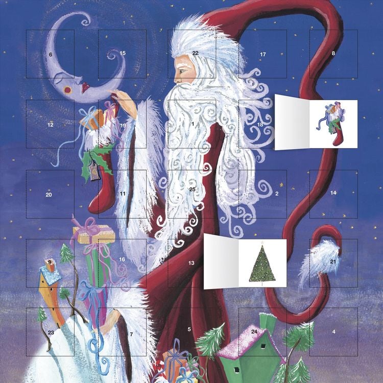 "Santa and the Moon Advent Calendar (with Stickers)" kaufen