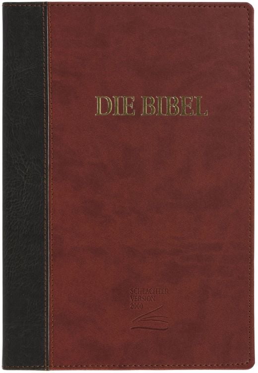 "Schlachter 2000 Bibel - Großdruckausgabe (Softcover, grau/braun ...