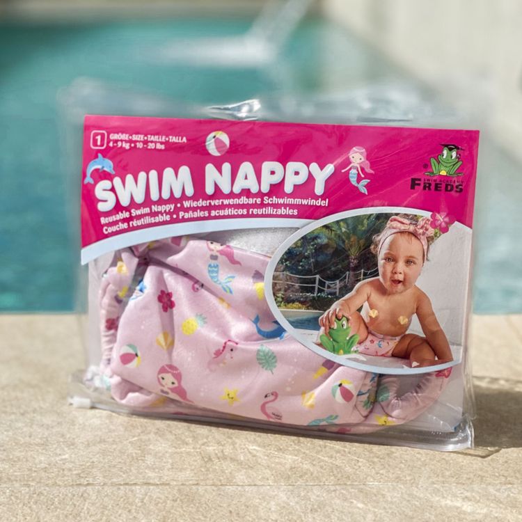 Freds Swim Nappy Schwimmwindel, wiederverwendbar, pink, Größe 1: 4-9 kg ...